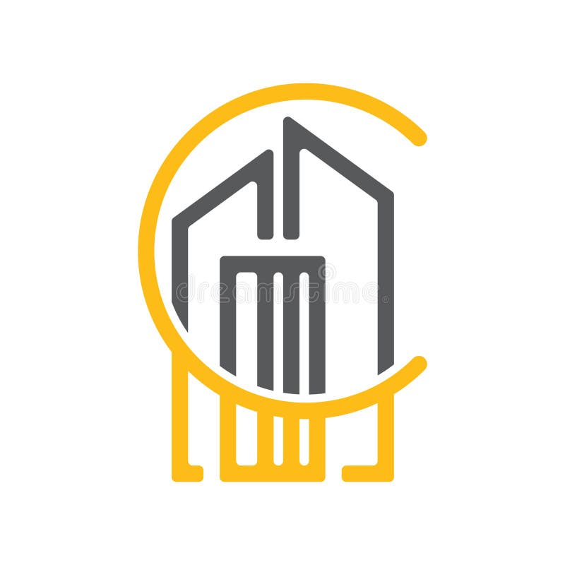 City Line Logo Template Icon Stock Illustration - Illustration of ...