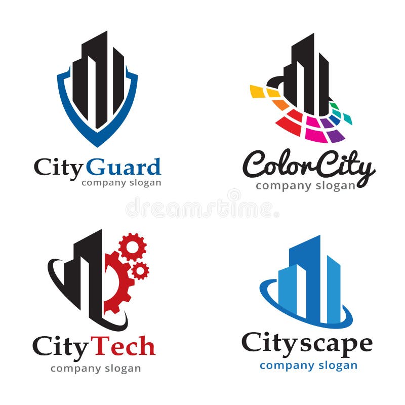 City Logo Template Design Vector Stock Vector - Illustration of agency ...