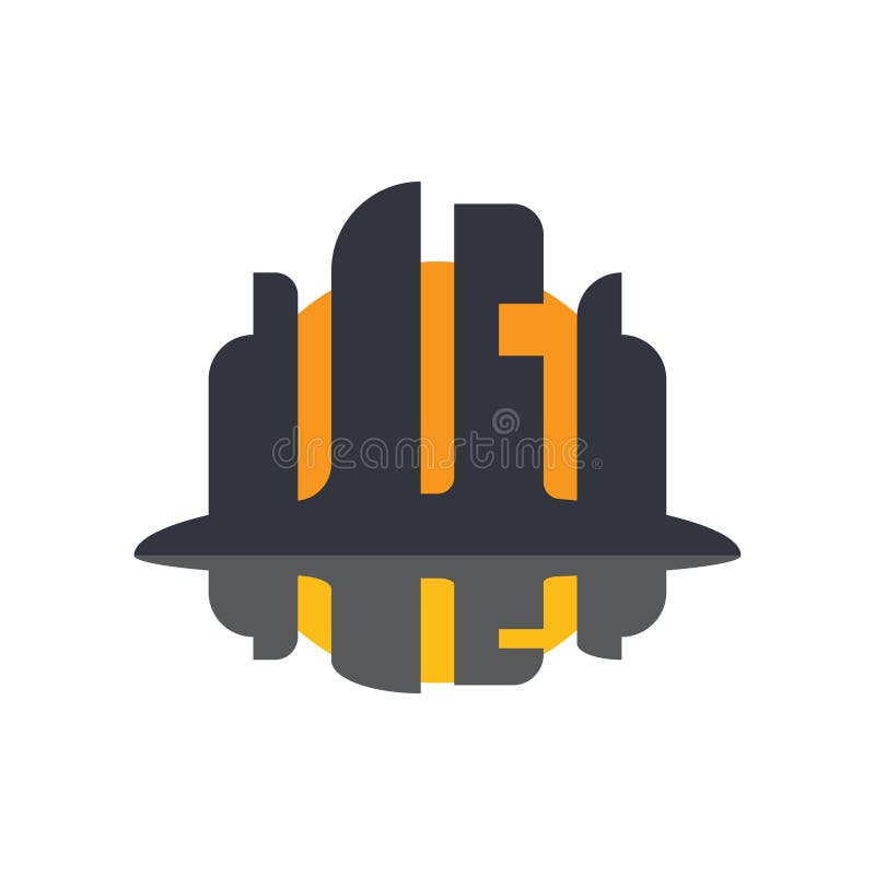 City Logo Template Icon stock vector. Illustration of exterior - 348470390