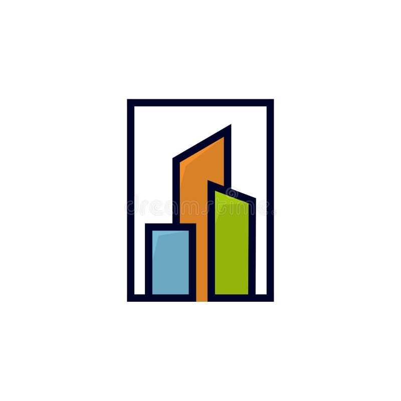 City Logo Vector Template, Creative Building Logo Design Concepts Stock ...