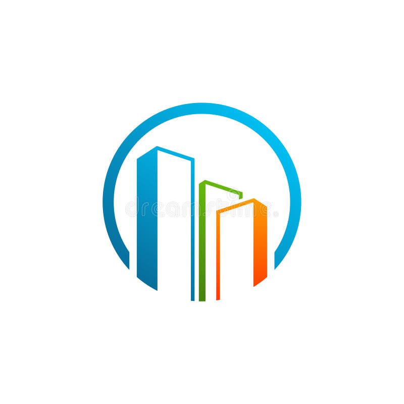 City Logo Vector Template, Creative Building Logo Design Concepts Stock ...