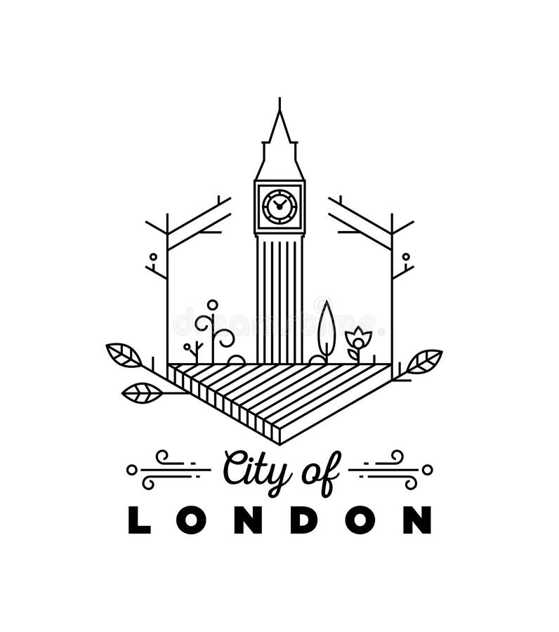 City of London Monogram Vector Design Template Stock Illustration ...