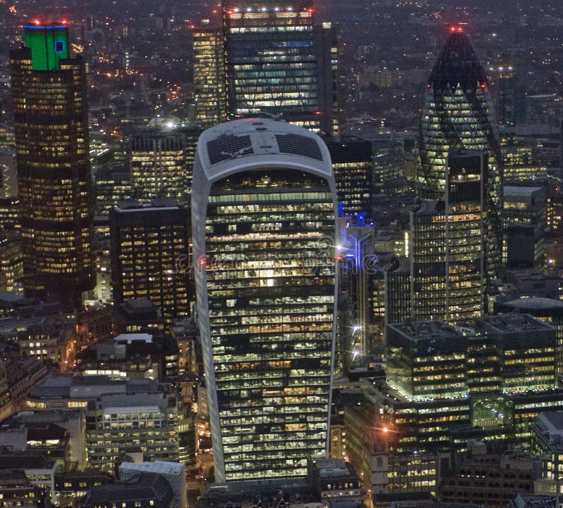 City London Office Blocks Aerial View Stock Photos - Free & Royalty ...