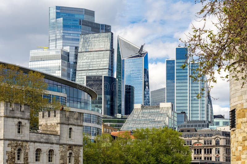 City of London Skyscrapers, UK Stock Image - Image of british, city ...