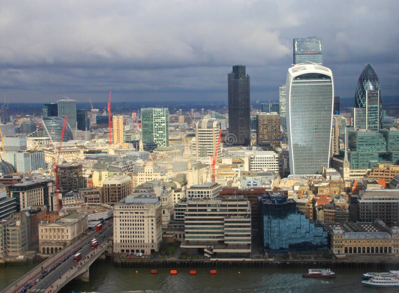 City of London - Storm editorial photography. Image of economy - 50354217