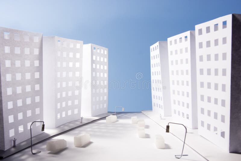 City made of paper stock photo. Image of town, abstract - 14015814