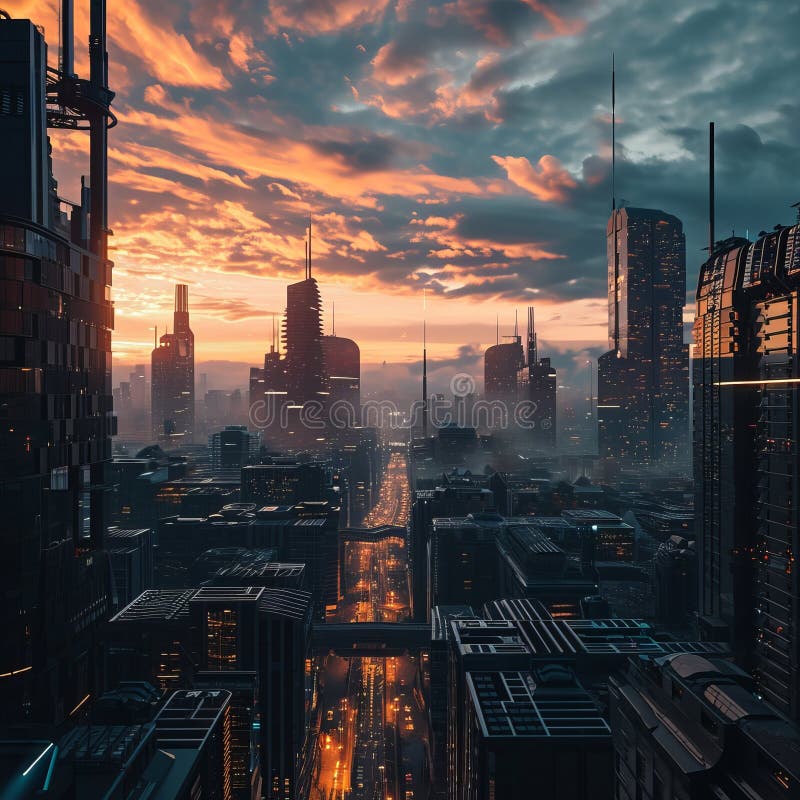 A City with Many Tall Buildings Stock Image - Image of outdoors ...