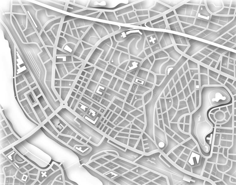 Gray Generic City Map Stock Illustrations – 20 Gray Generic City Map ...
