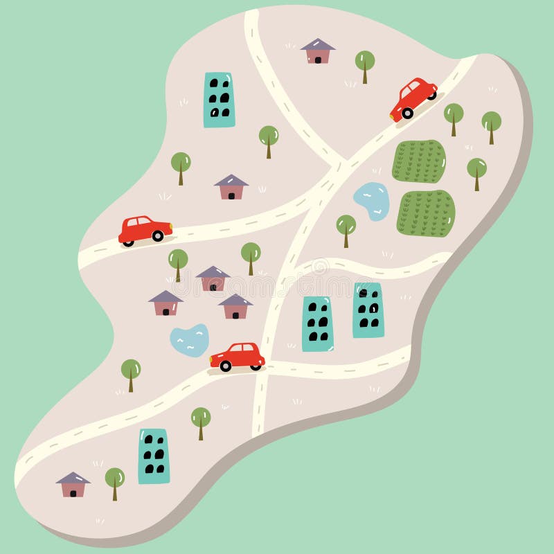 Google Map City Stock Illustrations – 186 Google Map City Stock ...