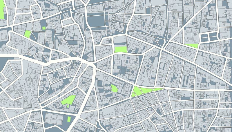 City Map Digital Design with Street and Building Stock Vector ...