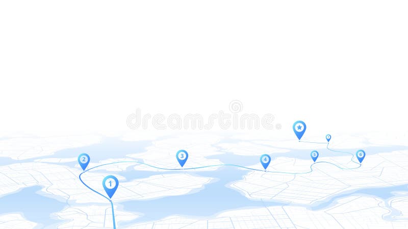 City Map Featuring Directional Signs, an Intended Goal Point and ...