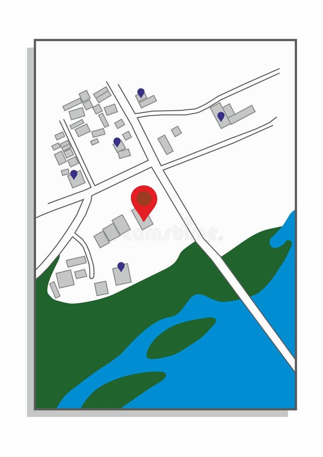 Different City Buildings Map Stock Illustrations – 168 Different City ...