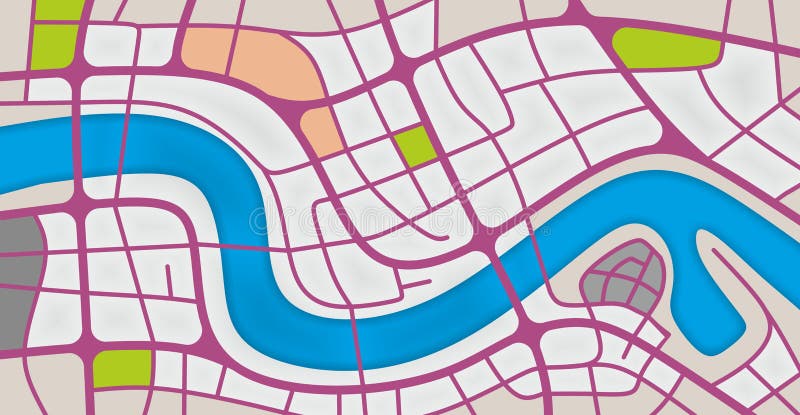 City map stock illustration. Illustration of metaphor - 40258475