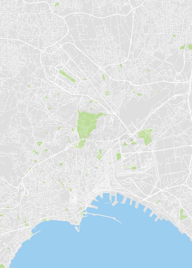 City Map Naples, Color Detailed Plan, Vector Illustration Stock Vector ...