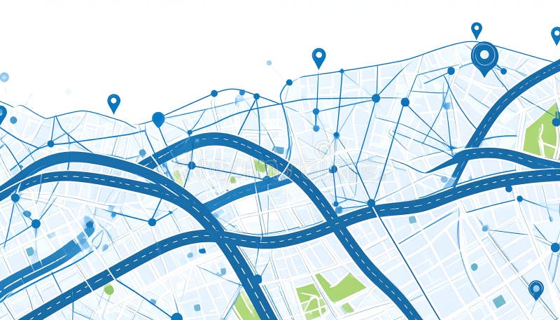 City Map Navigation Network GPS Location Stock Photo - Image of ...