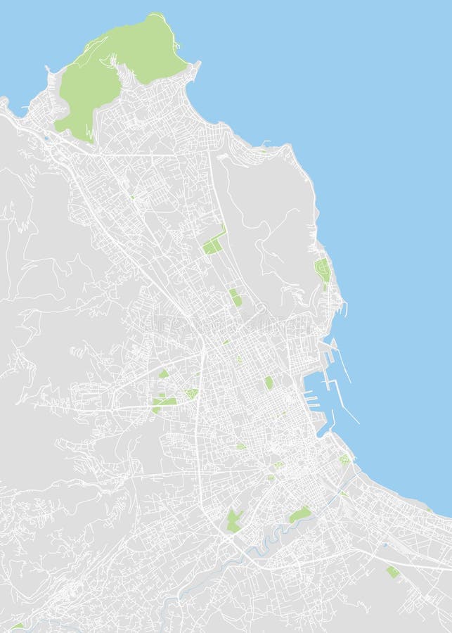 City Map Palermo, Color Detailed Plan, Vector Illustration Stock Vector ...