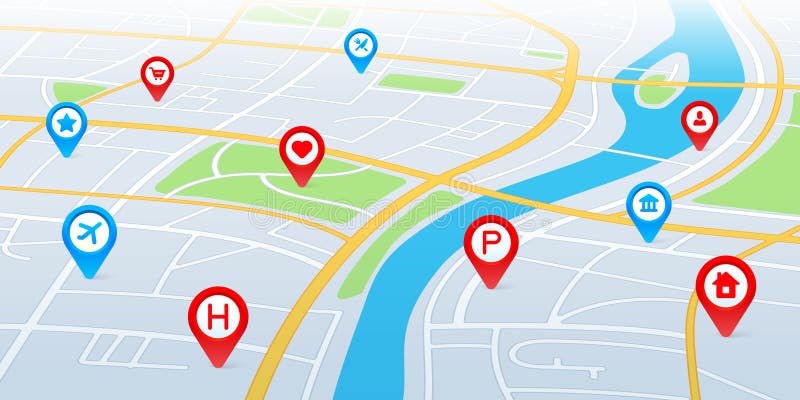 Navigation Map. Street 3d Location Pin Locator, Pins Pointer Navigator ... Navigation Map. Street 3d Location Pin Locator, Pins Pointer Navigator ...