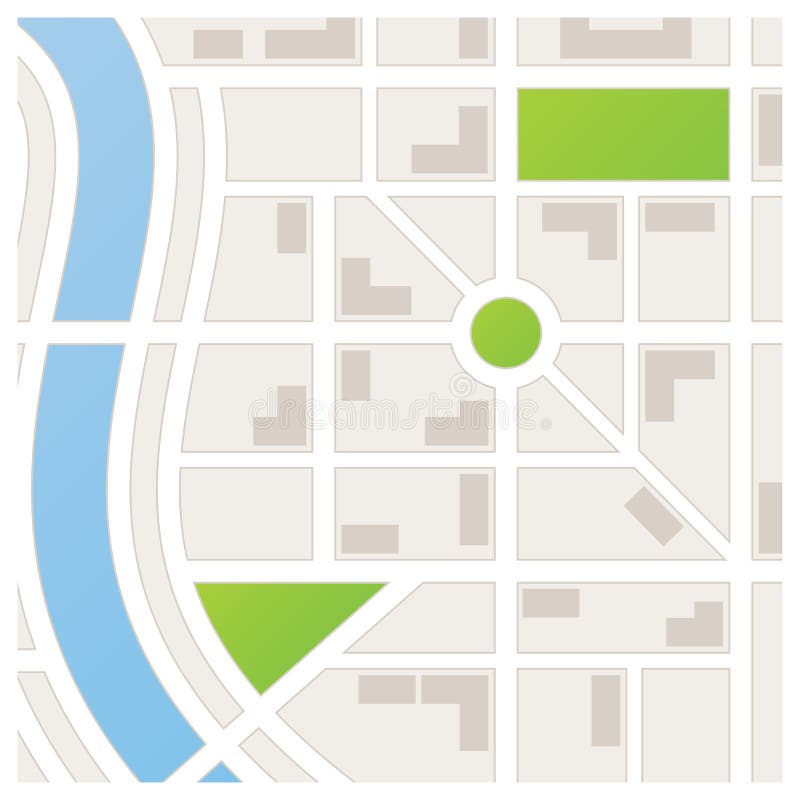 Blank City Map Template
