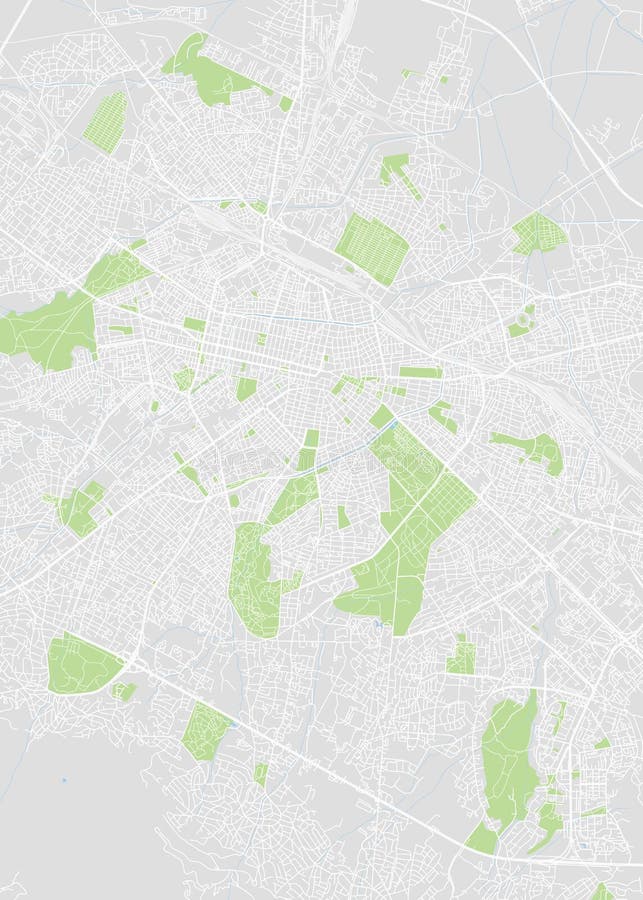 City Map Sofia, Color Detailed Plan, Vector Illustration Stock Vector ...