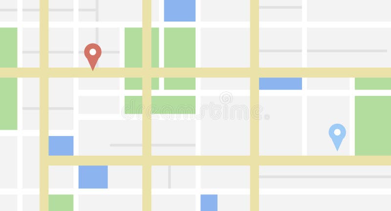 City map with pins stock vector. Illustration of elevated - 51865832