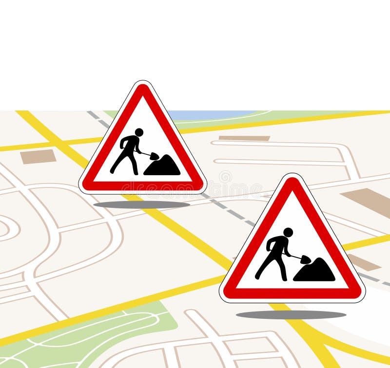 Traffic Jam Map Stock Illustrations – 421 Traffic Jam Map Stock ...