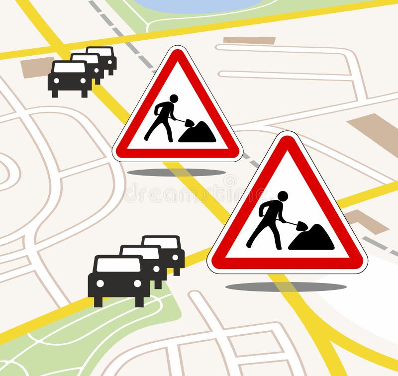 Obstruction Road Map Stock Illustrations – 20 Obstruction Road Map ...