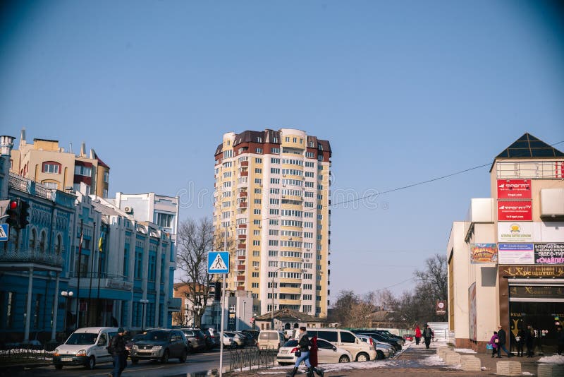 City March Landscape. Cherkassy, Ukraine, March 24, 2018 Stock Image ...