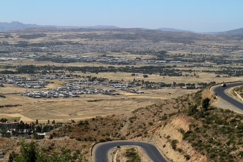 The City of Mekele in Ethiopia Stock Photo - Image of street ...