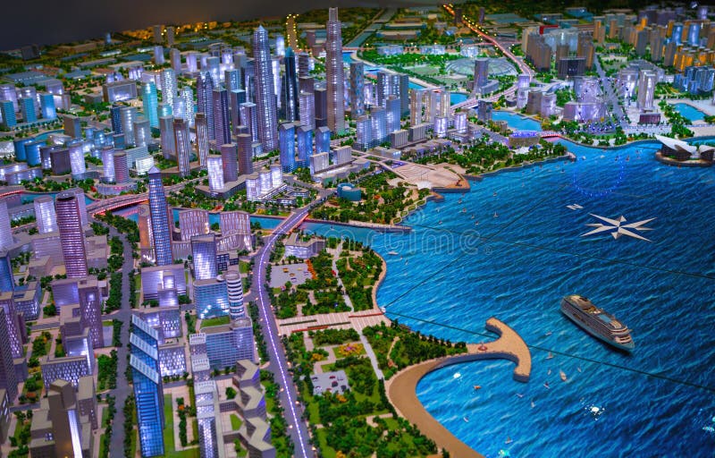 City model stock photo. Image of architectural, building - 28056236