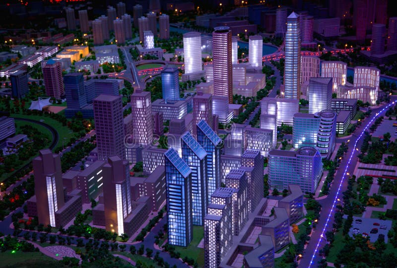 City model stock photo. Image of real, construction, architect - 28056326