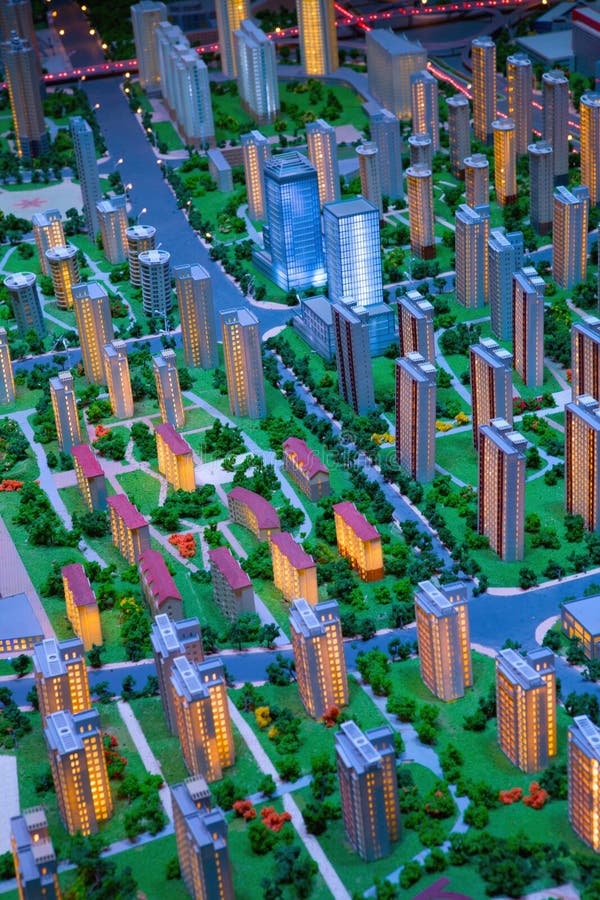 City model stock photo. Image of estate, building, realization - 28056354