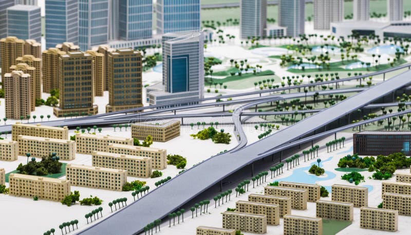 City model stock image. Image of planning, scenery, abstract - 154338369