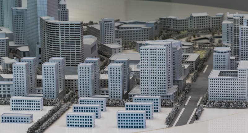 City model stock image. Image of house, courtyard, abstract - 154338545