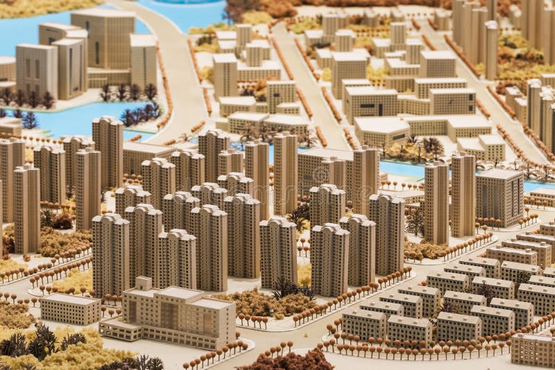 City model stock photo. Image of abstract, cities, planning - 154339506