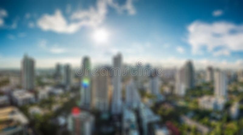 City and Modern Building Blur Background Stock Image - Image of center ...