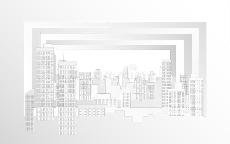 City Modern Contour Landscape. Several Plans Form a Three-dimensional ...