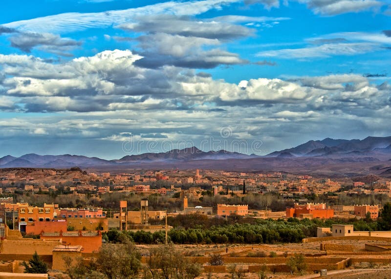 City in Morroco stock image. Image of daytime, field - 38157085