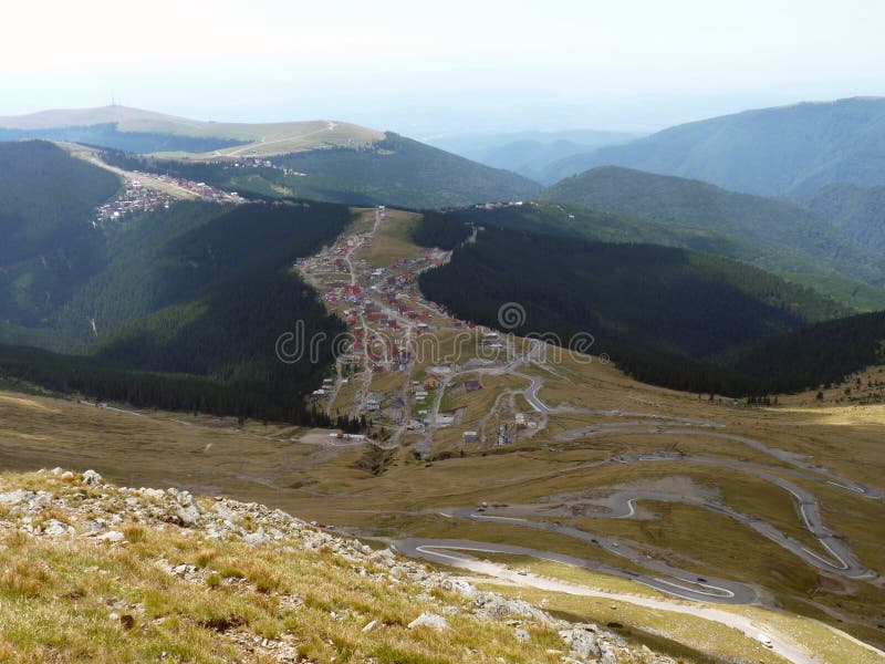 City in the Mountainous Valley Stock Photo - Image of caught, breath ...