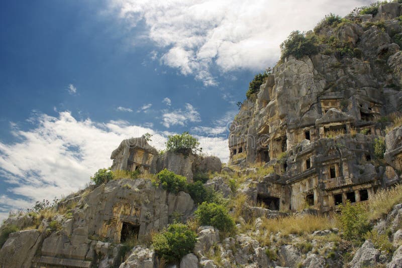 City Myra in Turkey stock image. Image of building, cemetery - 50812237