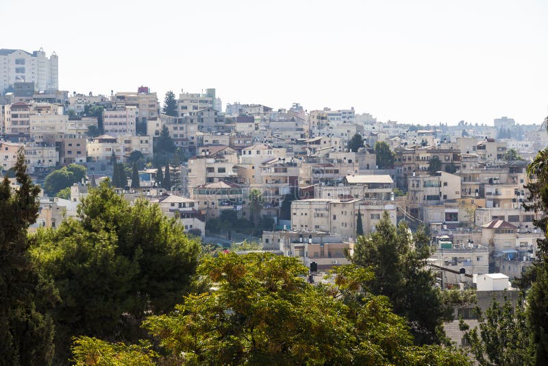 The City of Nazareth. Israel Stock Photo - Image of religion, high ...