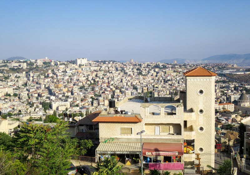 City of Nazareth editorial photography. Image of dwelling - 77007302