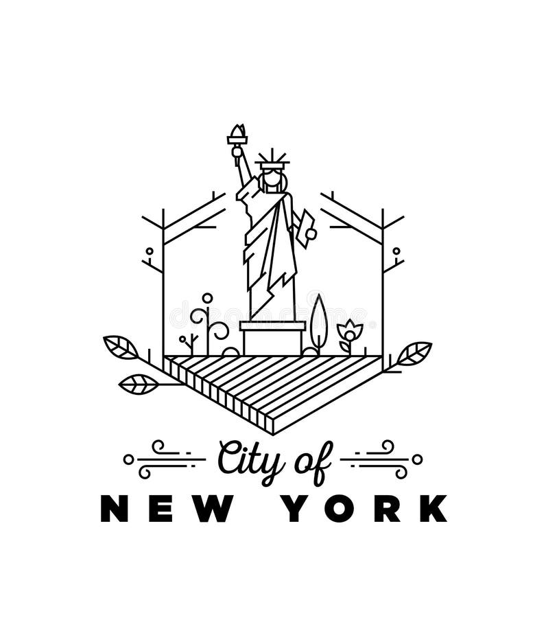City of New York Monogram Vector Design Template Stock Illustration ...