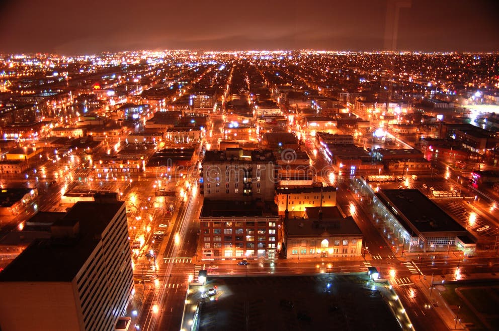 City at night 1 stock image. Image of develop, dark, election - 2325565