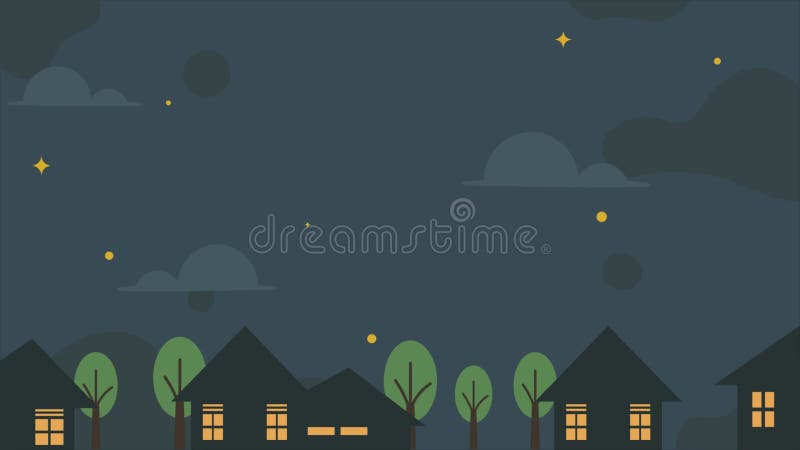 The City Night Sky Animation Stock Footage - Video of star, city: 283463892