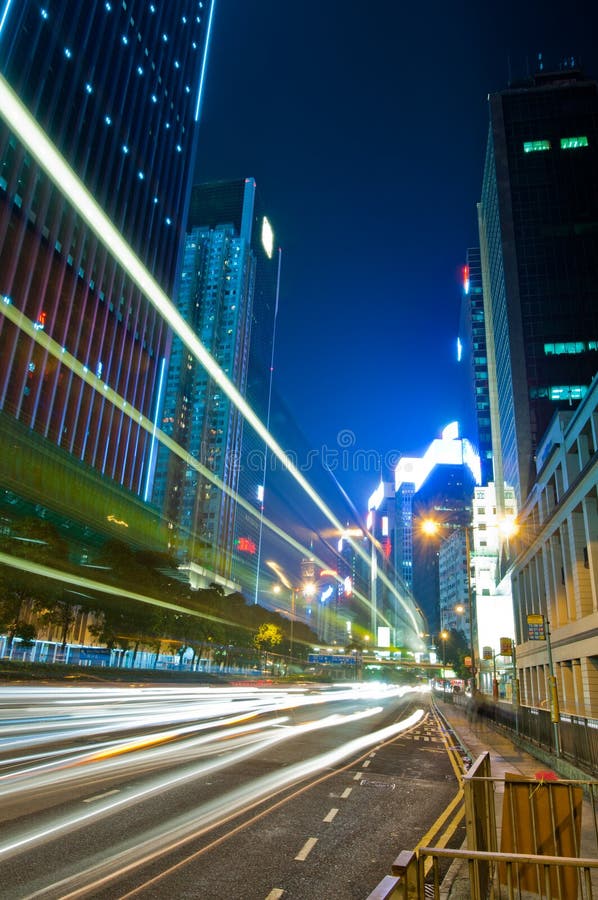 City Night Traffic stock image. Image of night, motion - 21905621
