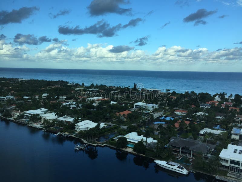 City, Ocean, and Intracoastal Stock Photo - Image of city, afternoon ...