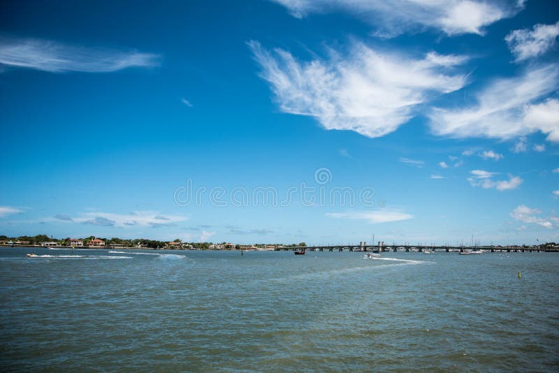 City and Ocean View Landscape Stock Image - Image of blue, aerial: 92032169