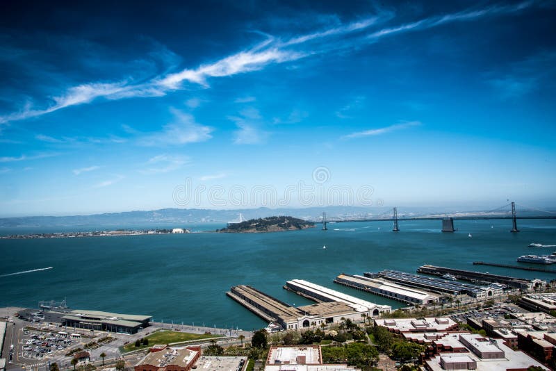 City and Ocean View Landscape Stock Photo - Image of francisco ...