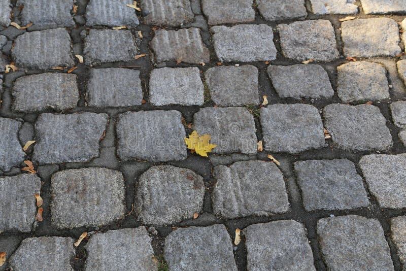 City. Old Cobbled Surface of the Road Stock Image - Image of sidewalk ...