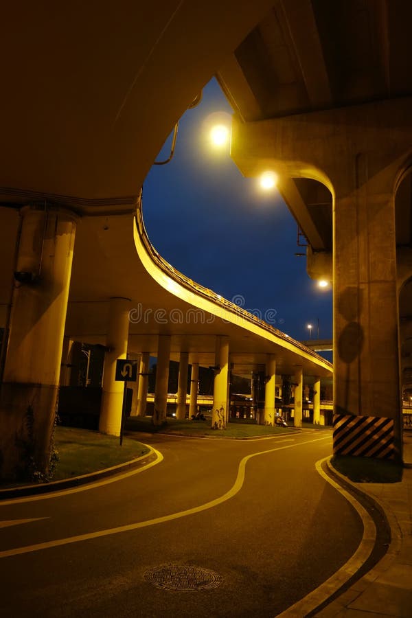 City Overpass View of Fisheye Stock Image - Image of city, aerial: 31216563